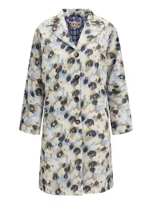 Marni Printed Button Parka Coat - Multicolour