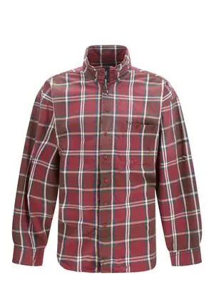 Balenciaga Zip Shirt In Cotton-bend Fanne Mae - Red