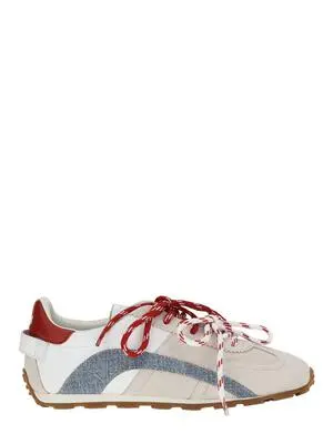 Dsquared2 Leather And Suede Lace-up Sneakers - Multicolour