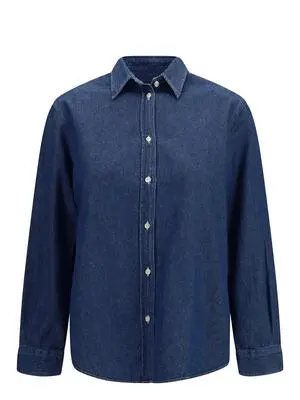 DEPERLU Cotton Shirt - Blue
