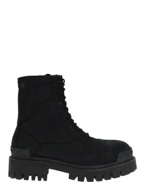 Balenciaga Combat Strike Boots - Black