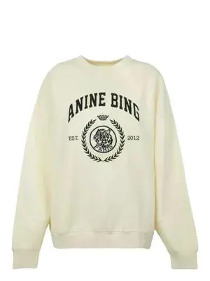 ANINE BING Miles Collegiate Sweatshirt - Neutrals