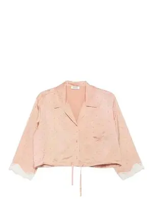 Sandro Rhinestone-embellished Cropped Shirt - Neutrals
