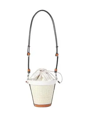 MAISON MARGIELA Woven Bucket Bag - Neutrals
