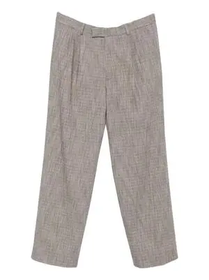 Karl Lagerfeld Pleated Design Trousers - Brown
