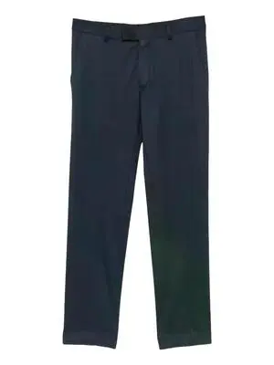 Karl Lagerfeld Tailored Logo Patch Trousers - Blue