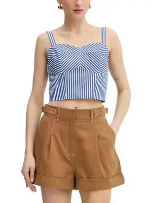 Guess Striped Corset-style Top - Blue