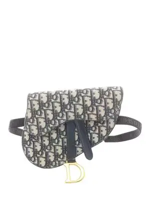 Dior Saddle Oblique Belt Bag - Grey