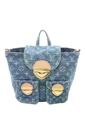 LOUIS VUITTON Monogram Backpack - Blue