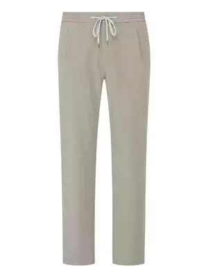 PT TORINO Drawstring Waistband Trousers - Neutrals