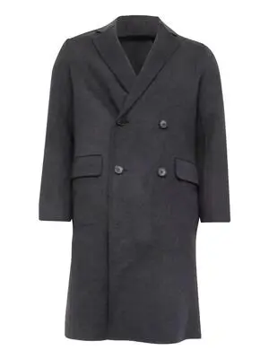 Theory Double-breasted Coat - Grey