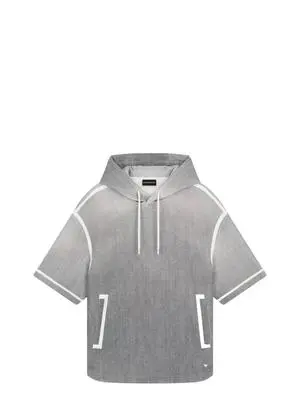 Emporio Armani Contrast Trim Hoodie - Grey
