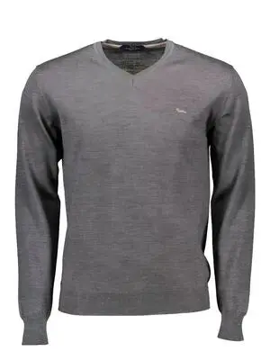 HARMONT & BLAINE V-neck Wool Sweater - Grey
