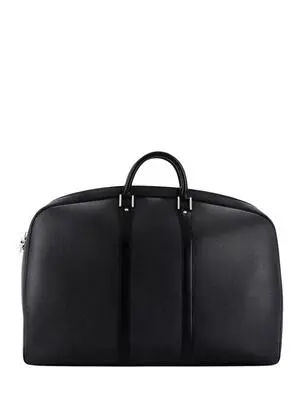 LOUIS VUITTON Taiga Leather Helanga Travel Bag - Black