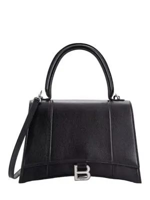 Balenciaga Hourglass Top Handle Bag - Black