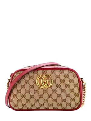 Gucci Gg Marmont Shoulder Bag - Red
