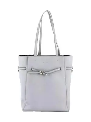 Givenchy Voyou North South Leather Small Tote Bag - Grey
