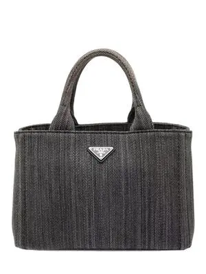 Prada Prada Canapa Satchel Grey