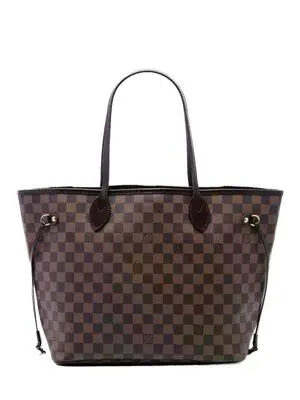 LOUIS VUITTON Damier Ebene Neverfull Mm Tote Bag - Brown