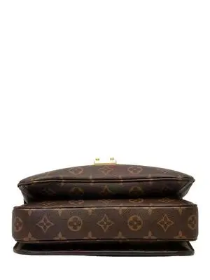LOUIS VUITTON Monogram Pochette Metis Satchel - Brown