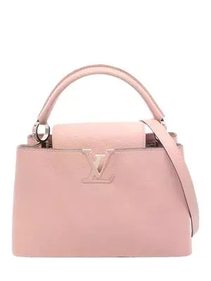 LOUIS VUITTON Taurillon Capucines Mm Satchel - Pink
