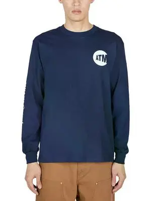 DTF.NYC Long-sleeve Graphic-print T-shirt - Blue