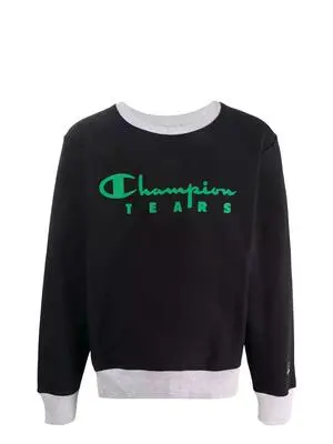Champion Logo Print Sweatshirt - Blue