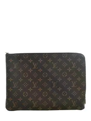 LOUIS VUITTON Monogram Etui Voyage Mm Clutch Bag - Brown