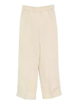 Gant Elasticated-waistband Straight-leg Trousers - Neutrals