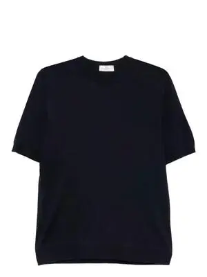 ROBERTO COLLINA Short-sleeve Crew-neck T-shirt Blue