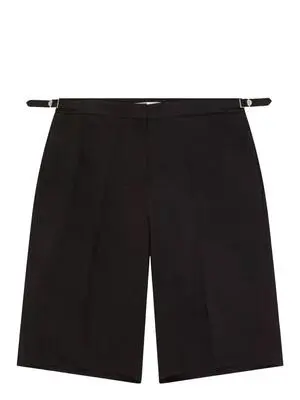 HERSKIND Joel Strap-detail Tailored Shorts - Black