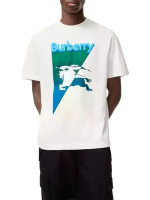 Burberry Logo-print Cotton T-shirt - Neutrals
