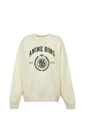 ANINE BING ANINE BING Miles Collegiate Sweatshirt Neutrals