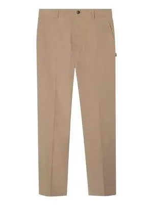 Burberry Cotton Twill Chinos - Neutrals