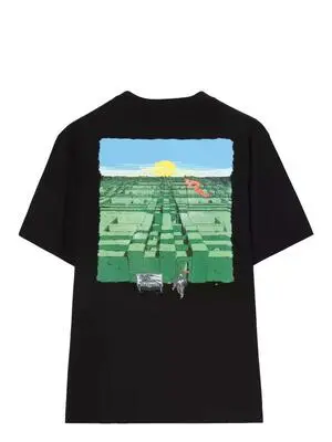Burberry Maze Cotton T-shirt - Black