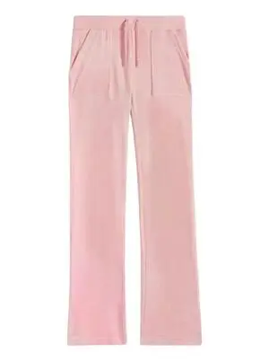 Juicy Couture Del Ray Velour Track Pants - Pink