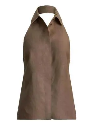 Ralph Lauren Eldred Halterneck Top - Brown