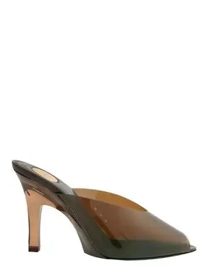 Saint Laurent Sabrina Mules - Brown