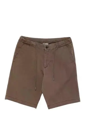 ALLEY DOCKS 963 Drawstring Twill Shorts - Brown