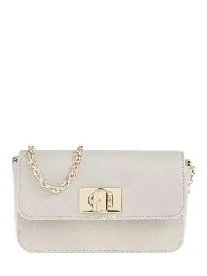 Furla 1927 Mini Leather Shoulder Bag - Grey