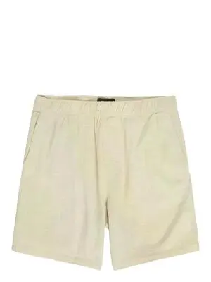 Paige Elijah Elasticated Slub-texture Shorts - Neutrals