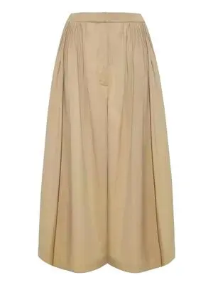 Adam Lippes Athena Pleated Palazzo Pants - Neutrals