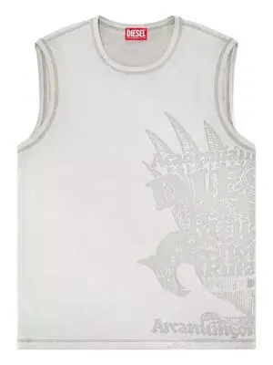 DIESEL® Grapjic-print Tank Top - Grey
