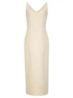 Adam Lippes V-neck Sleeveless Dress - Neutrals