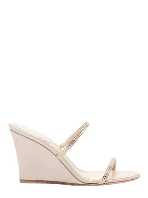 Rene Caovilla Open-toe Embellished Sandals - Neutrals