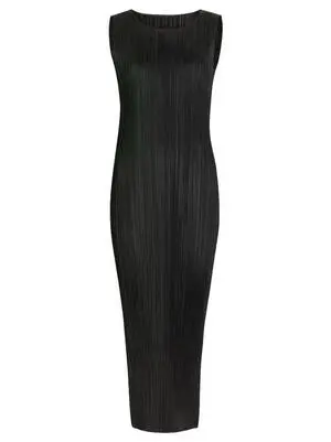Issey Miyake Sleeveless Midi Dress - Black