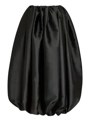 Calvin Klein Gathered Bubble Midi Skirt - Black