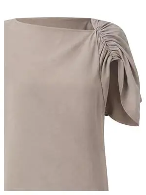 Studio Nicholson Palaestra Gathered Midi Dress - Neutrals