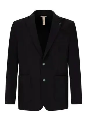 DISTRETTO 12 Single-breasted Blazer - Black