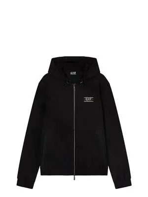 EA7 Ea7 Emporio Armani Premium Label Zip-Up Hoodie